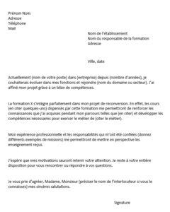 Lettre de motivation pour une formation : Exemple & conseils